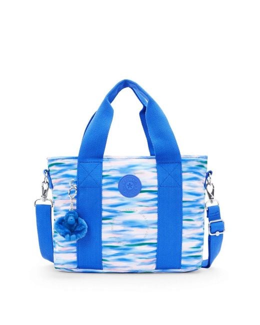 Kipling Minta Medium Tote Bag in Blue | Lyst