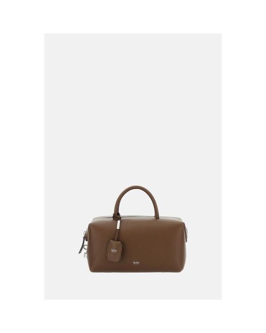 Max Mara Medium Holdall Cargo Bag in Brown | Lyst UK