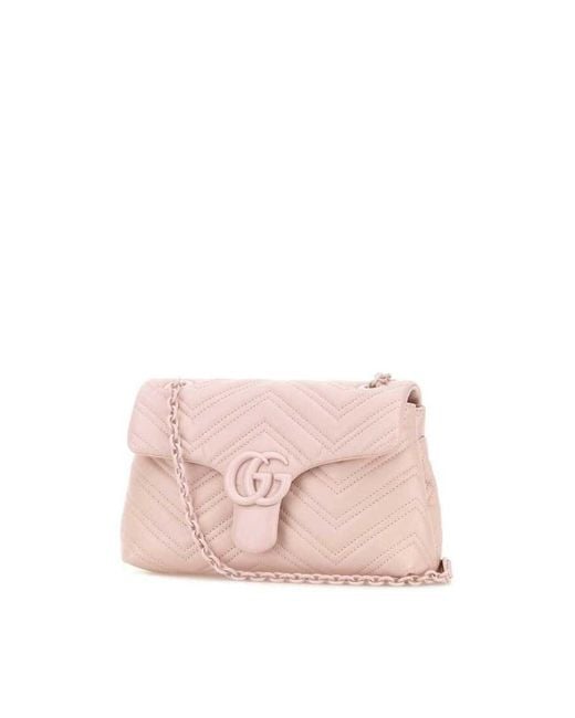 Gucci Nappa Leather Small Gg Marmont Shoulder Bag Ladypinladpladp Calf ...