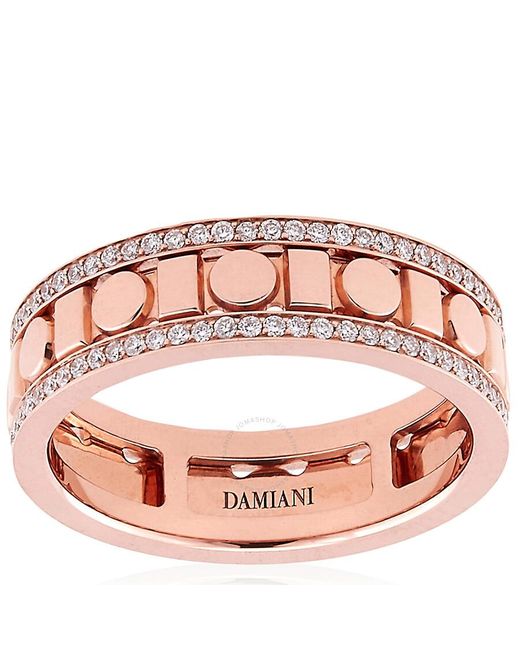 Damiani Belle Epoque Reel God 0.38 Ct Diamond Ring, Size 13 in Pink | Lyst