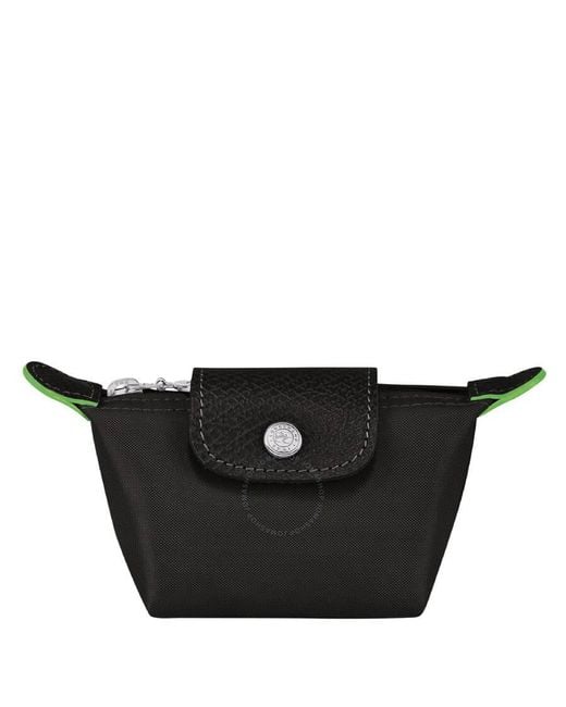 Longchamp Le Pliage Coin Purse in Black | Lyst