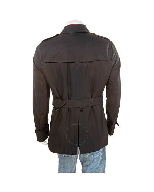 Burberry Heritage Kensinton Short Trench in Black for Men | Lyst