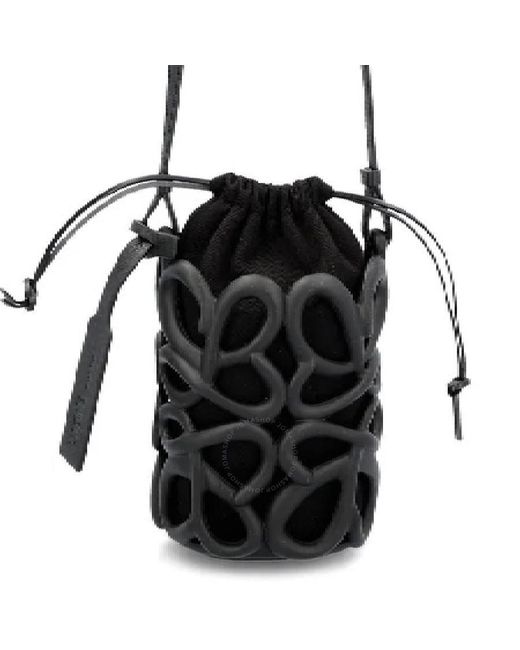 Loewe Anagram Inflated Pouch in Black | Lyst