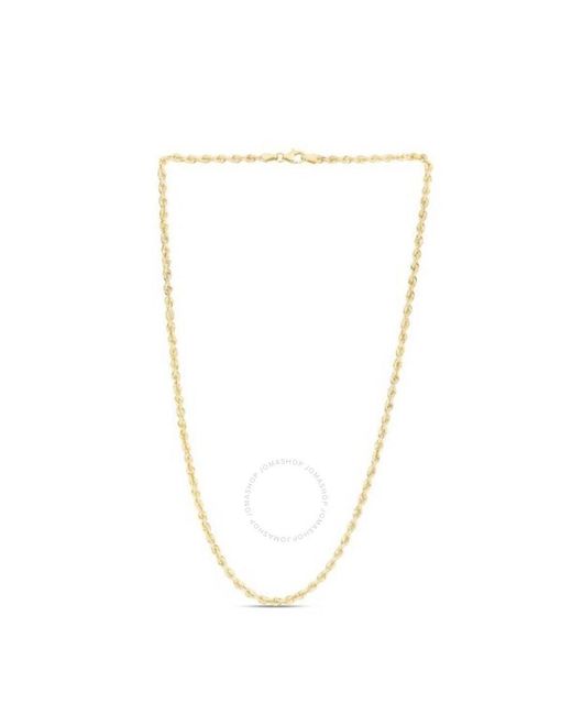 Tresorra 14K Silk Rope Chain Necklace in Metallic | Lyst