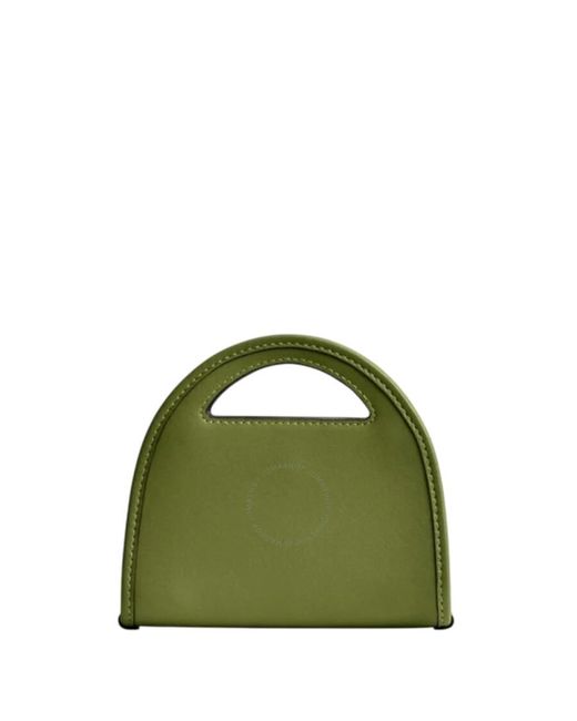 COACH Top Handle Leather Card Case in Green | Lyst