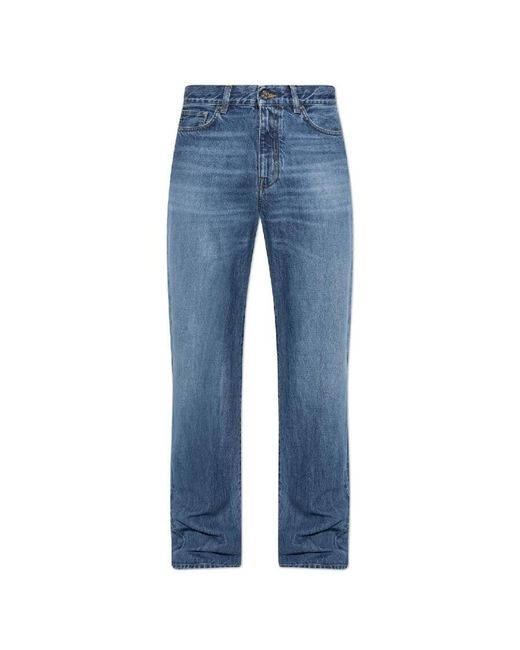 Versace Light Wash Straight Jeans in Blue for Men | Lyst UK