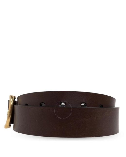 Loewe Round Soft Logo Engraved Belt, Cm in Brown | Lyst UK