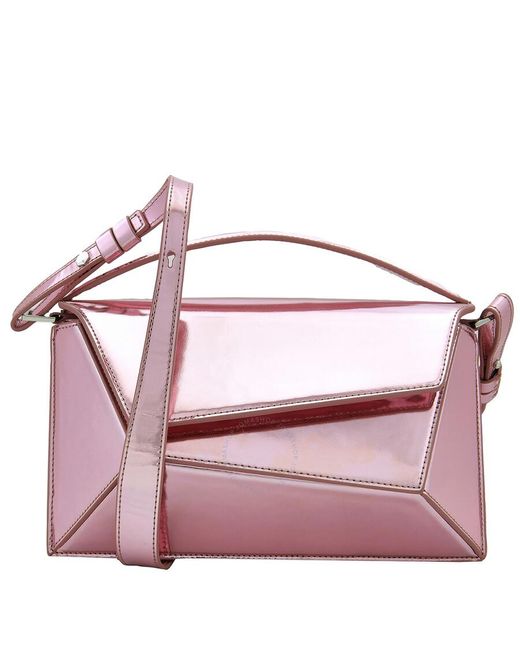 Mlouye Mirror Small Naomi Bag in Pink | Lyst