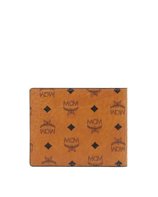 MCM Bifold Leather Wallet in Brown for Men | Lyst