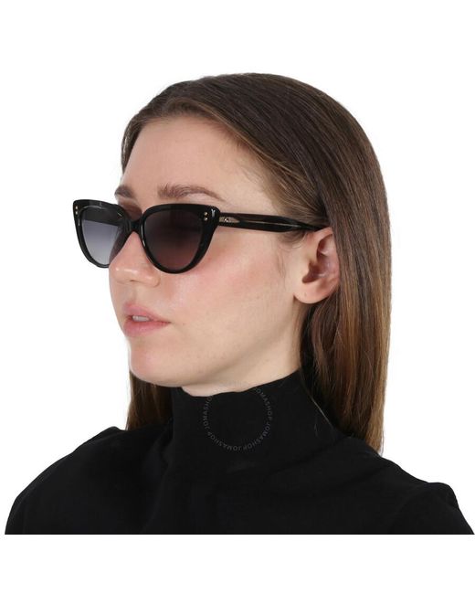 Kate Spade Shaded Cat Eye Sunglasses Alijah/g/s 0807/9o 53 in Black | Lyst