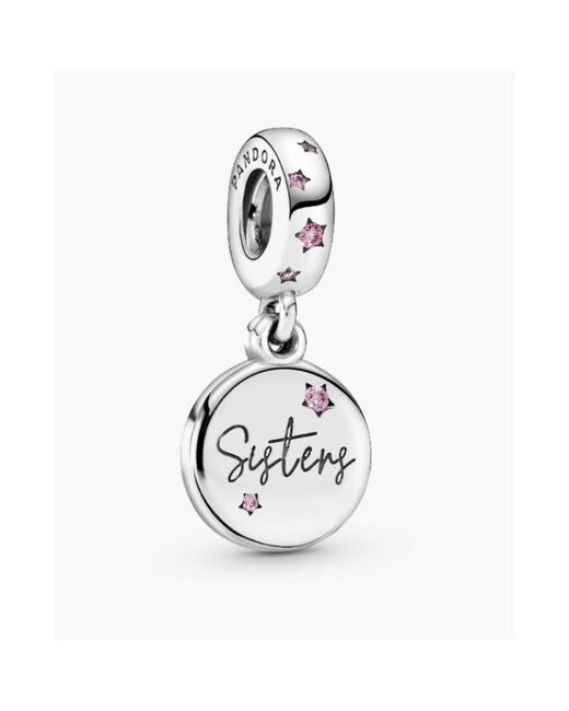 PANDORA Sisters Dangle in White | Lyst Canada