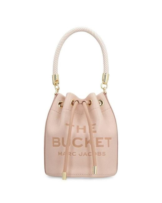 Marc Jacobs The Leather Bucket Bag in Pink | Lyst UK
