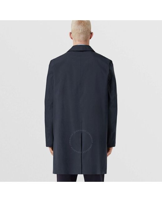 Burberry Lewisham Logo Print Technical Car Coat in Blue for Men | Lyst