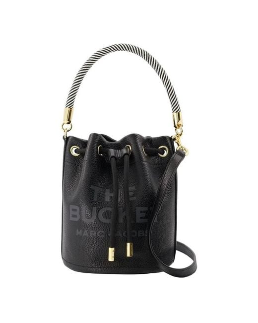 Marc Jacobs Drawstring Pull Closure Bucket Bag in Black | Lyst
