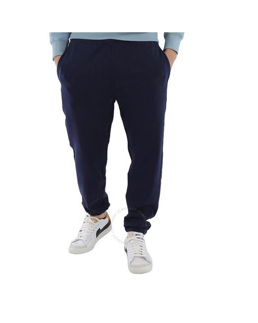 Polo Ralph Lauren Logo Patch Track Pants in Blue for Men | Lyst