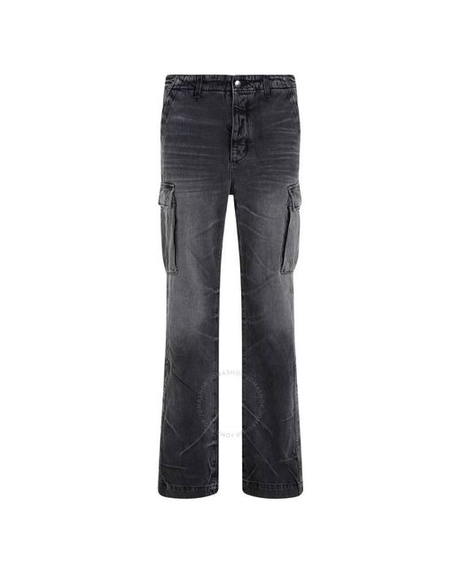 Amiri Storm M65 Cargo Denim Jeans in Blue for Men | Lyst