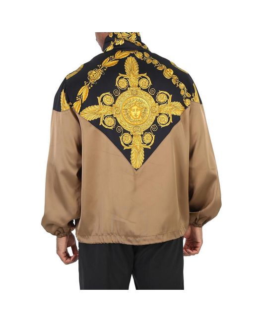 Versace Baroque Print Technical Track Jacket, Brand Size 48 (Us in ...