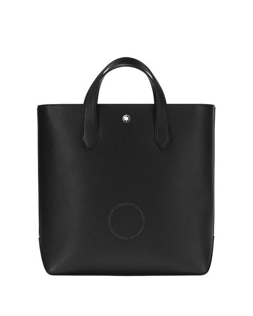 Montblanc Sartorial Leather Tote Bag in Black | Lyst