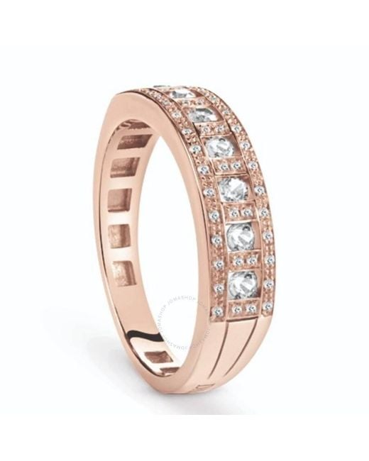 Damiani Belle Epoque 18K Rose Diamond Ring in Pink | Lyst