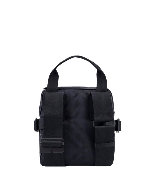 Burberry Check Shoulder Bag in Blue for Men | Lyst UK