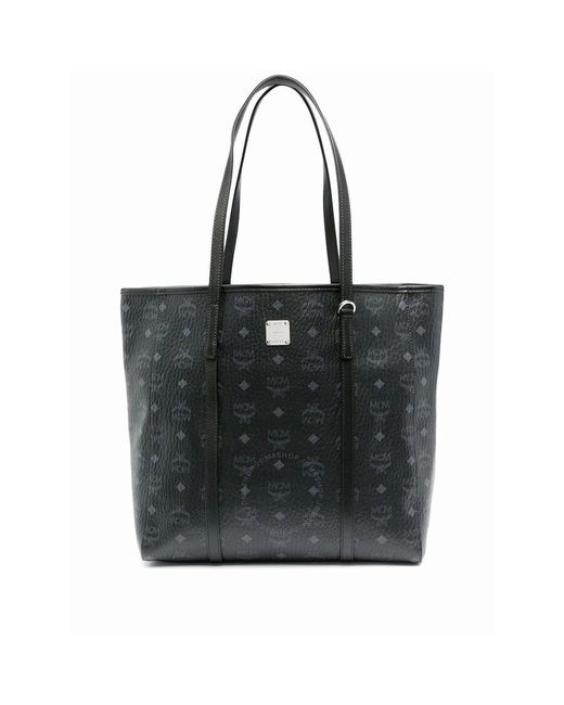 MCM Ladies Medium Toni Shopper Tote in Black | Lyst