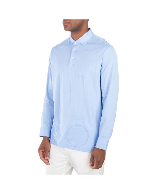 Polo Ralph Lauren Long Sleeve Classic Fit Polo Shirt in Blue for Men | Lyst