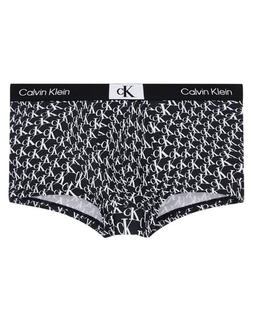 Calvin Klein 1996 Micro Low Rise Trunks in Black for Men | Lyst UK