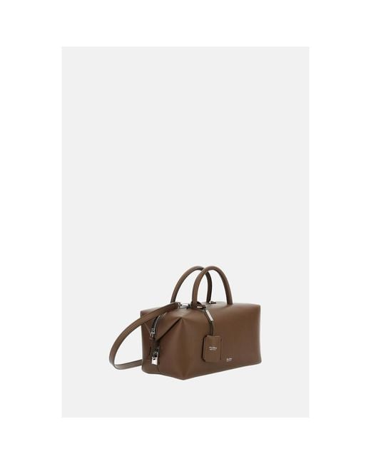 Max Mara Medium Holdall Cargo Bag in Brown | Lyst UK