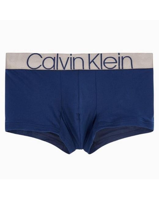 Calvin Klein Icon Micro Low Rise Trunk in Blue for Men | Lyst UK