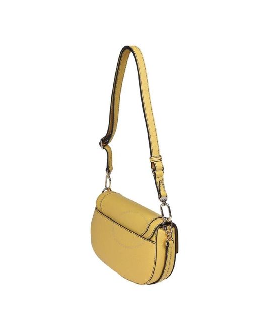 Furla Club 2 S Leather Crossbody Bag in Yellow | Lyst