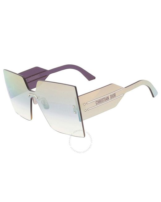 Dior Grey Gradient Gold Flash Shield Sunglasses Club M5u F0a5 143 In Grey Lyst Uk