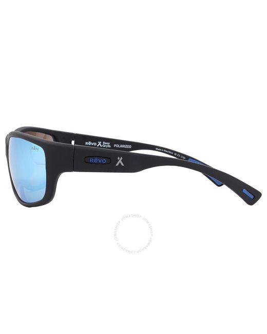 Revo Caper Blue Water Polarized Wrap Sunglasses Re 1092 01 Bl 66 for ...