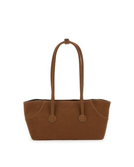Marge Sherwood Shoulder Bag Boat Shopper Large With Leather Details For ...