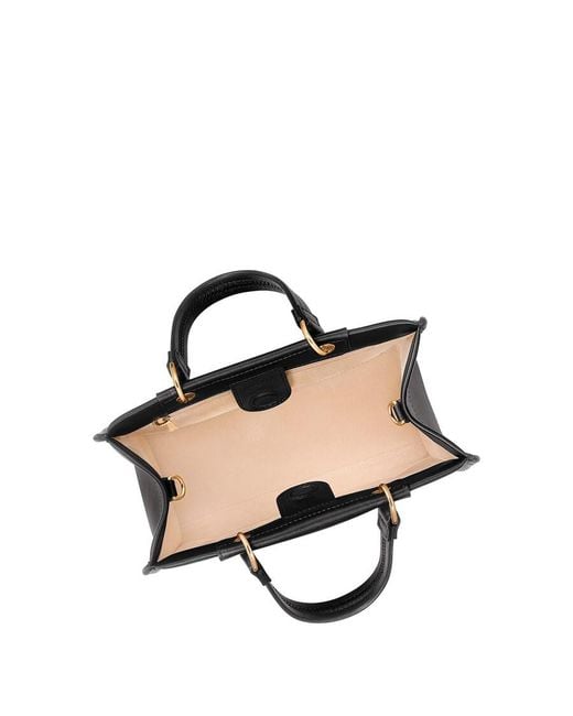 Longchamp Handbag With Embossed Logo in Black | Lyst UK