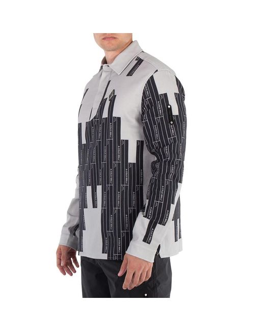 A_COLD_WALL* A Cold Wall Vector Monogram Long-Sleeve Cotton Polo Shirt ...