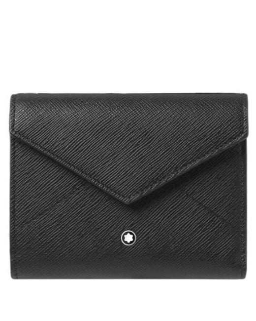 Montblanc Sartorial Leather Trio Wallet in Black for Men | Lyst Australia