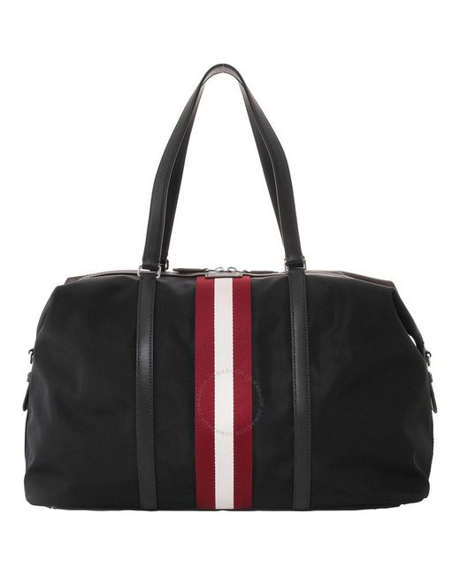 Bally Nylon Code Weekend Duffle Bag in Black for Men | Lyst