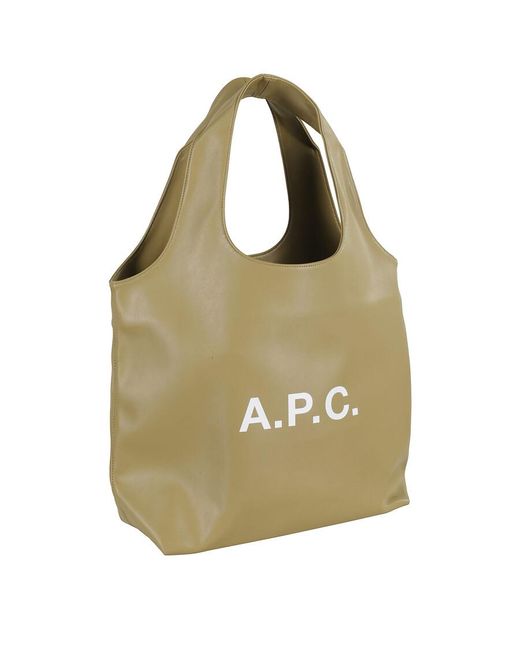 A.P.C. Ninon Tote Bag in Green | Lyst UK