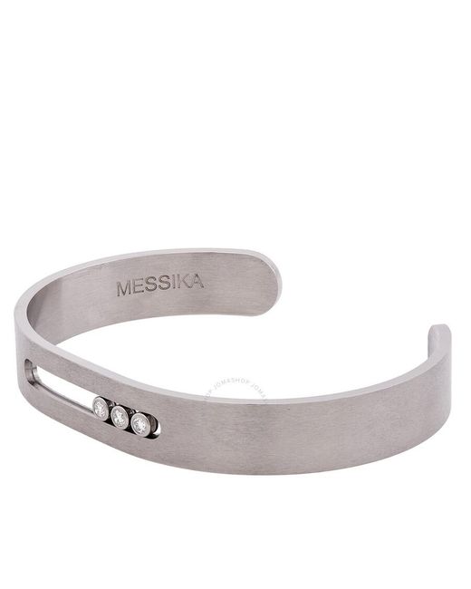 Messika Move Titanium Diamond Bracelet in Metallic for Men | Lyst