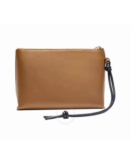 Loewe Knot T Calfskin Pouch in Brown | Lyst UK