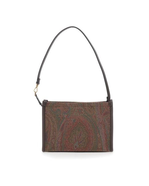 Etro Clutch Arnica With Embroidered Logo On The Front And All-Over ...