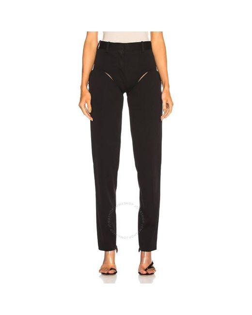 Y. Project Classic Front Cut Tailored Pants in Black | Lyst