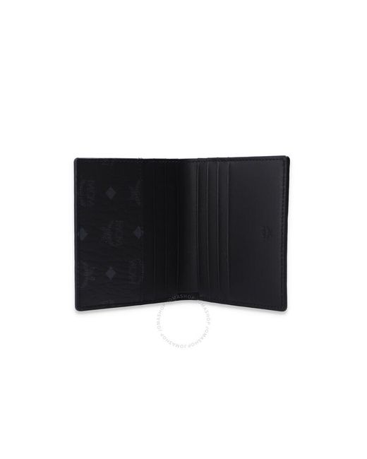 MCM Bifold Card Wallet in Black | Lyst