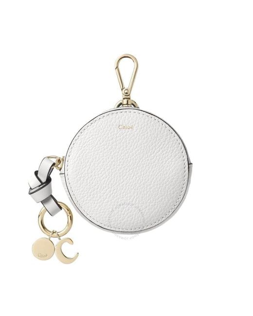 Chloé Crystal Alphabet Coin Purse in Metallic | Lyst