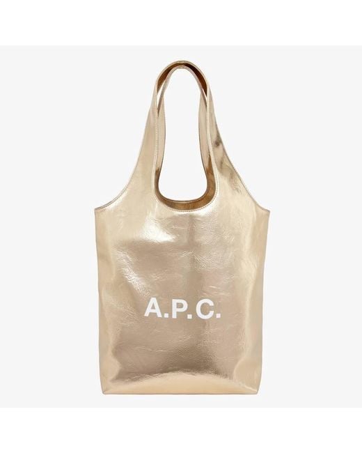 A.P.C. Ninon Small Tote Bag in Natural | Lyst UK