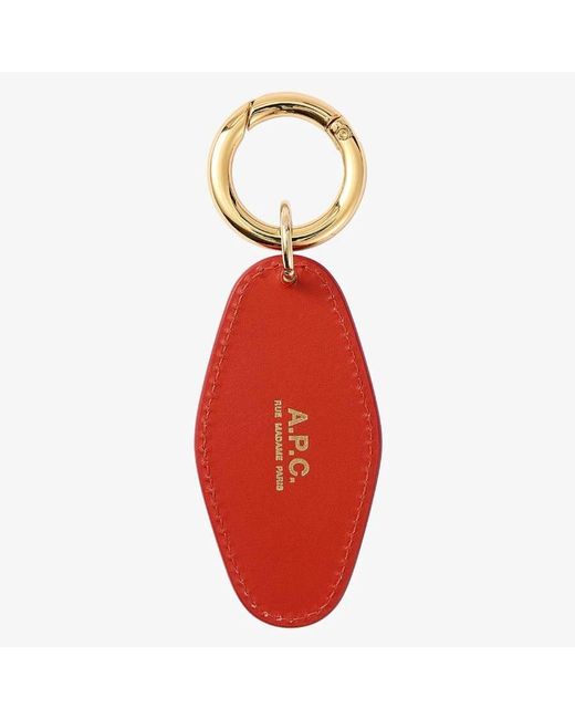 A.P.C. Diamant Keychain in Red | Lyst