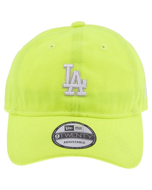 KTZ La Dodgers Logo-embroidered Cap in Yellow for Men | Lyst