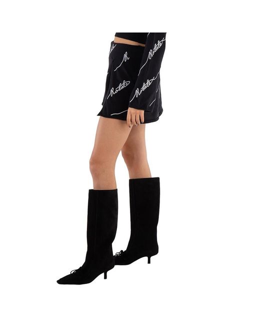 ROTATE BIRGER CHRISTENSEN Ladies Sequin Logo Mini Skirt in Black | Lyst UK