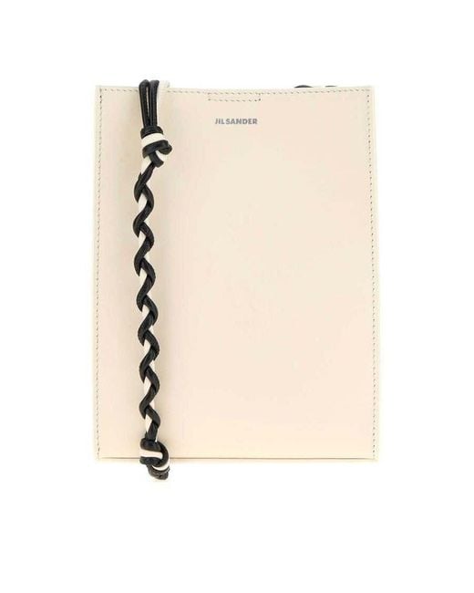 Jil Sander Ivory Leather Small Tangle Shoulder Bag 106 Borse A Tracolla ...