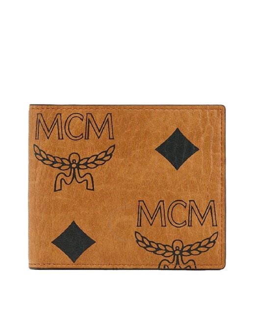 MCM Bifold Wallet in Brown for Men | Lyst